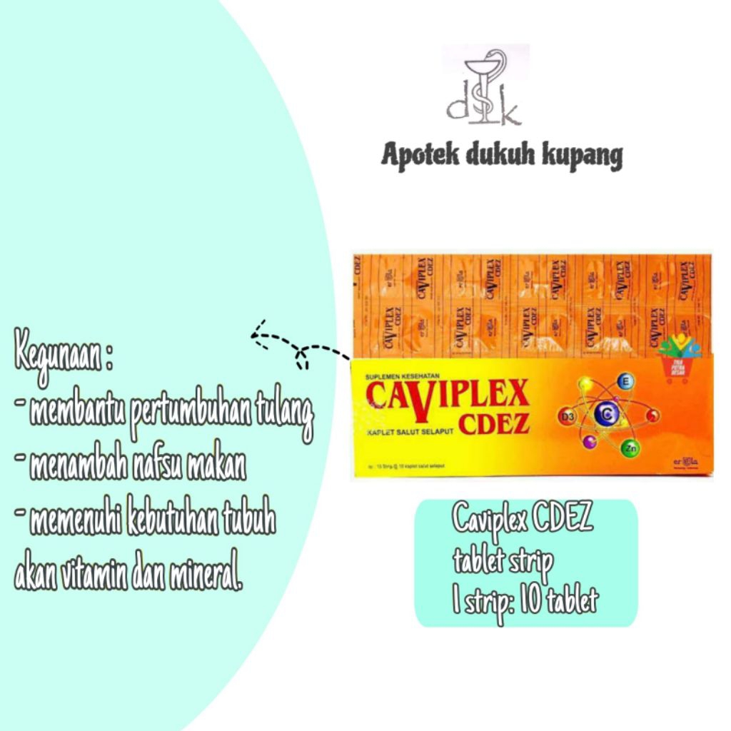 Jual Caviplex CDEZ tablet ( 1 strip: 10 tablet) | Shopee Indonesia