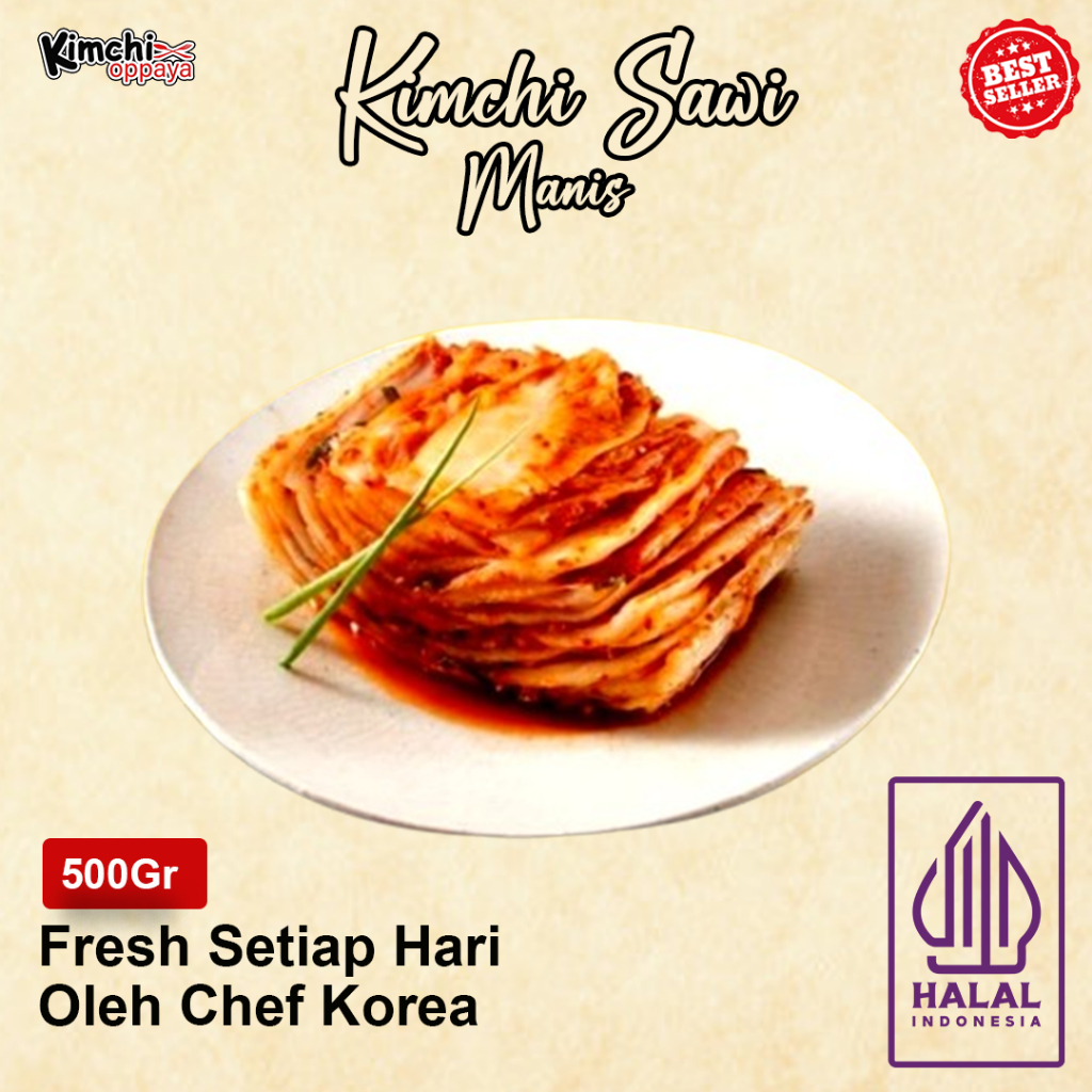 Jual Kimchi Sawi Rasa Manis Korea 500Gr Halal Authentic Korea | Shopee ...