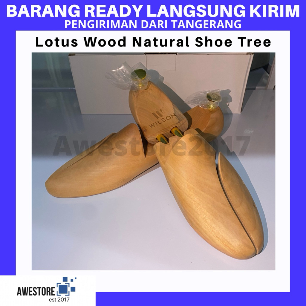 Jual Wilson Shoe Tree Lotus Cedar Wood Shoes Shoetree Kayu Catok Sepatu ...