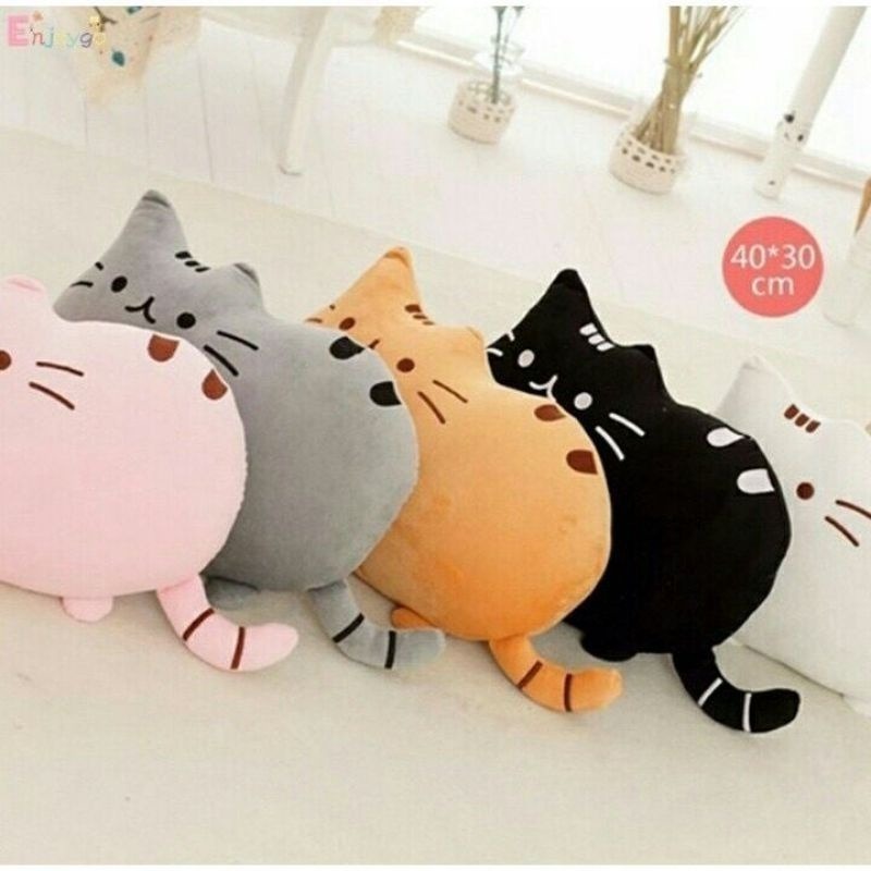 Jual Bantal Kucing Pusheen Ukuran 40cm Besar Soft Halus Boneka Bantal ...