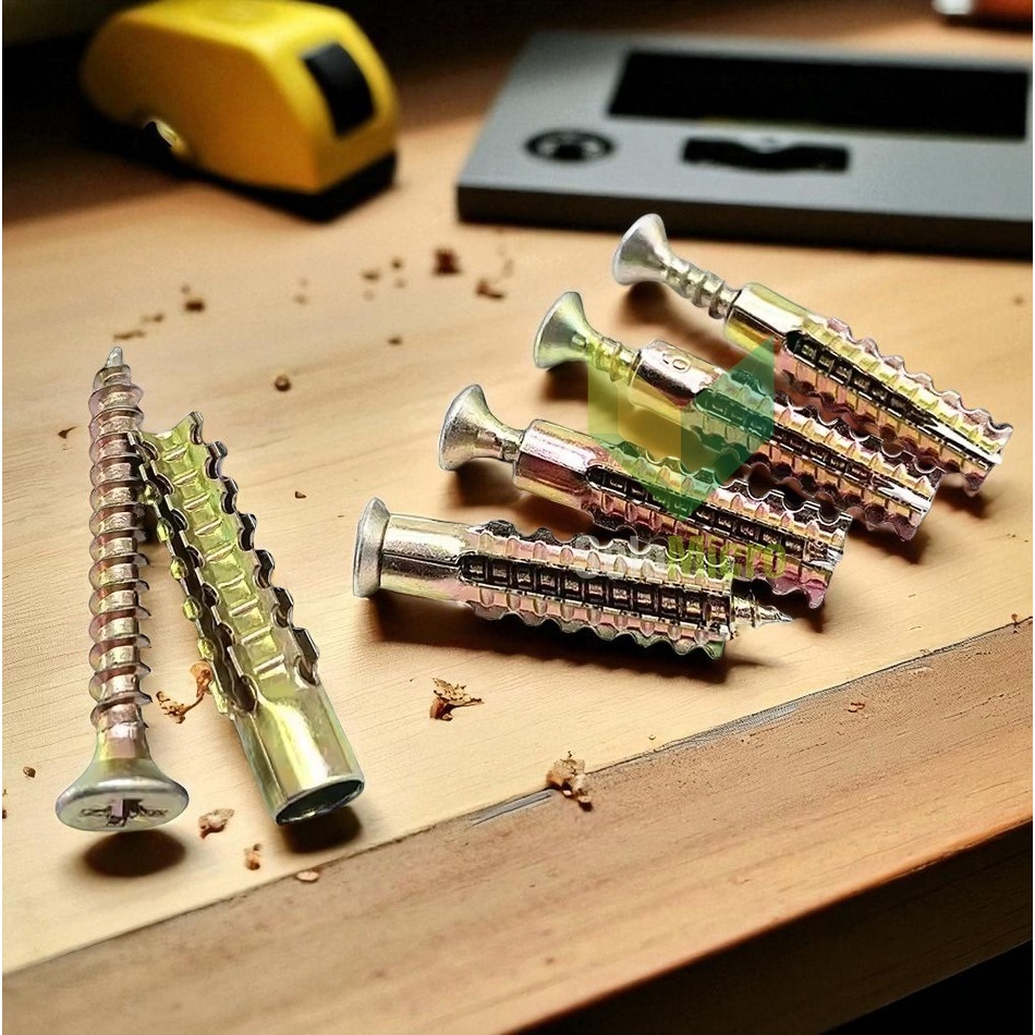 Jual SEKRUP Fischer Self Drilling Drywall Anchor with Screws M4 20PCS ...