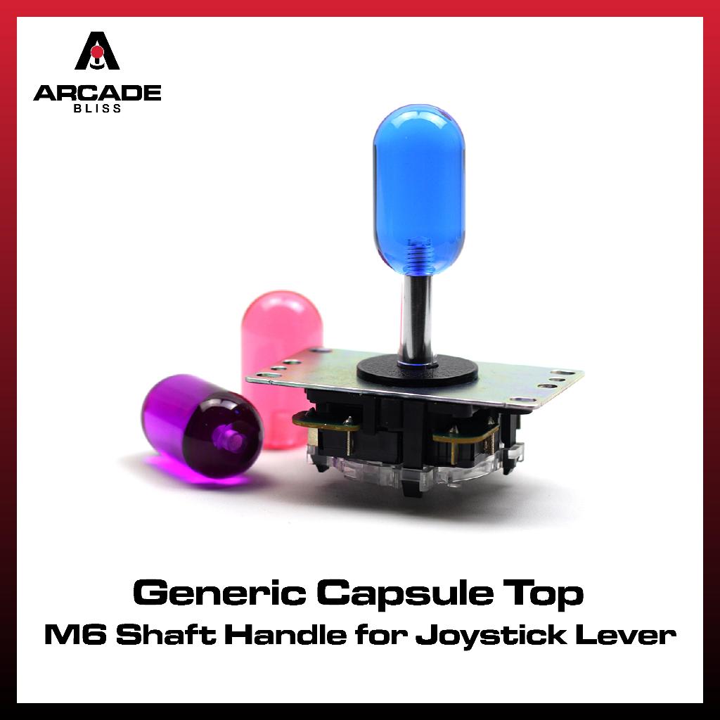 Jual Generic Capsule Top Arcade Joystick Handle Battop Clear Ball Top ...