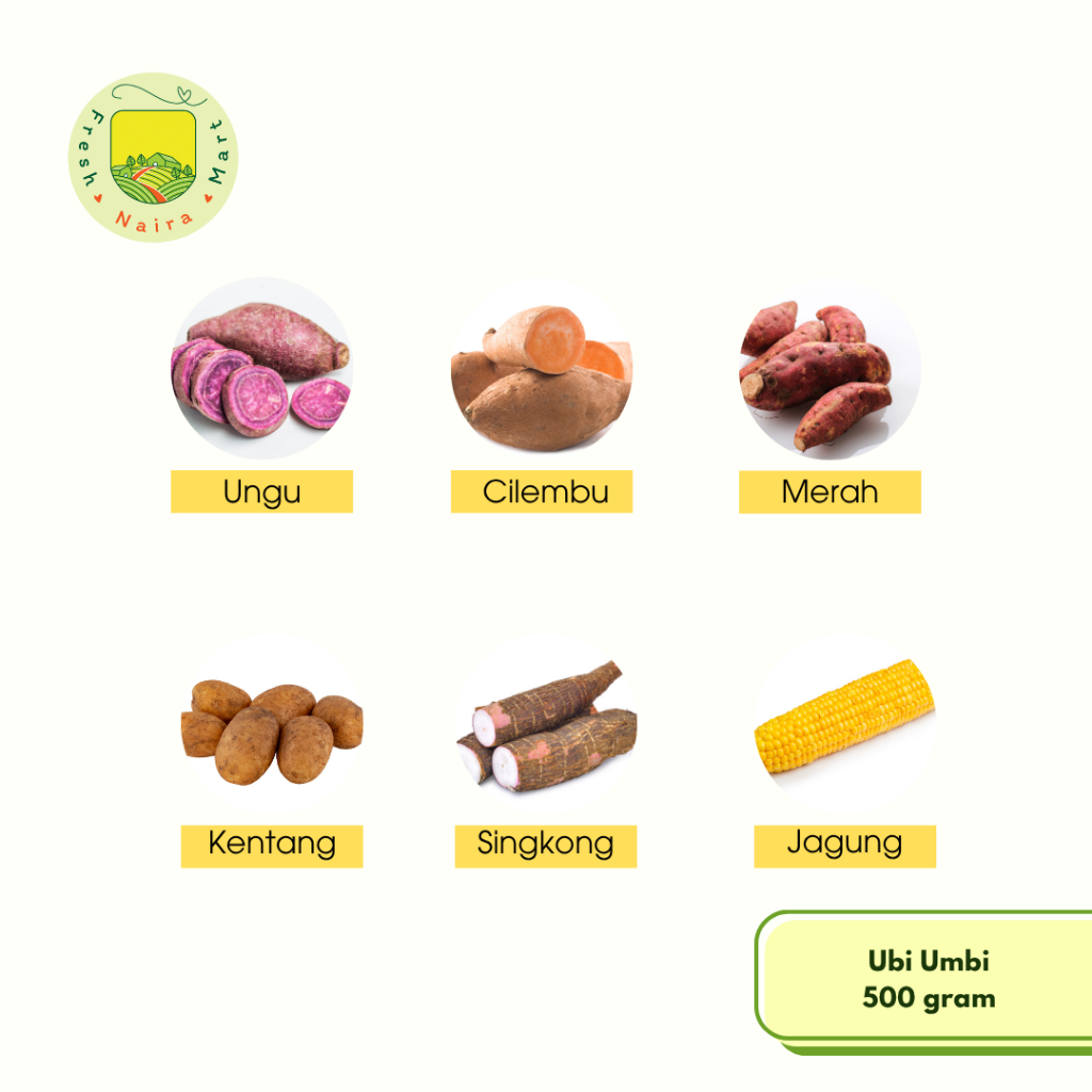 Jual Ubi Singkong Jagung Kentang Dieng Karbohidrat 500 gram | Shopee ...