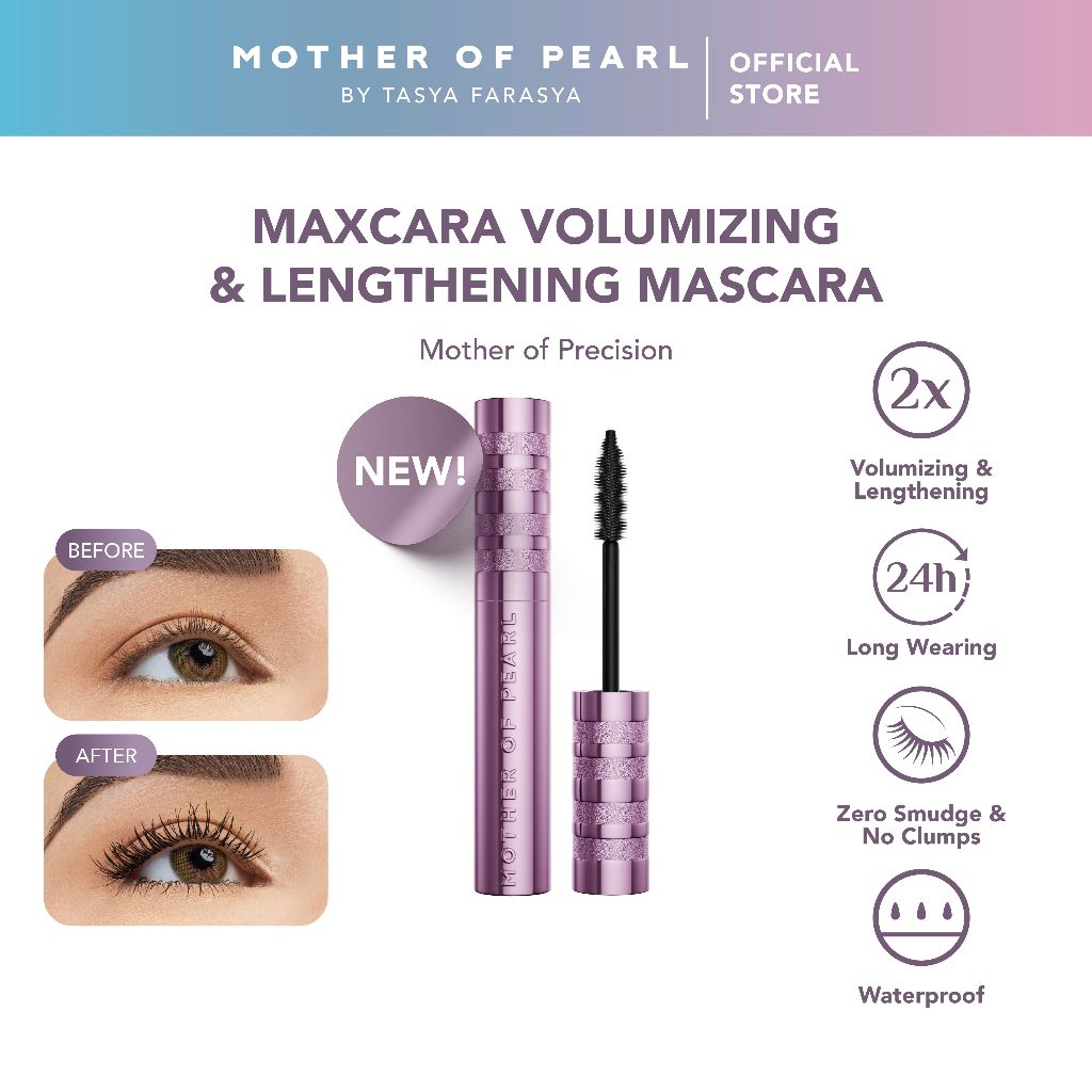 Jual MOP - MaxCara Volumizing & Lengthening Mascara | Shopee Indonesia