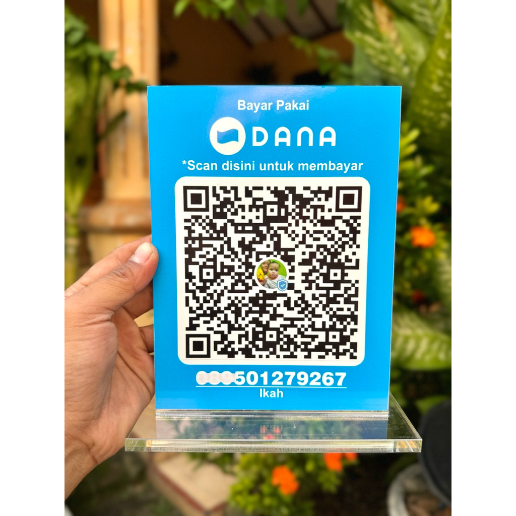Jual CETAK AKRILIK DAN STIKER BARCODE DANA GOPAY SHOPEPAY OVO DLL ...