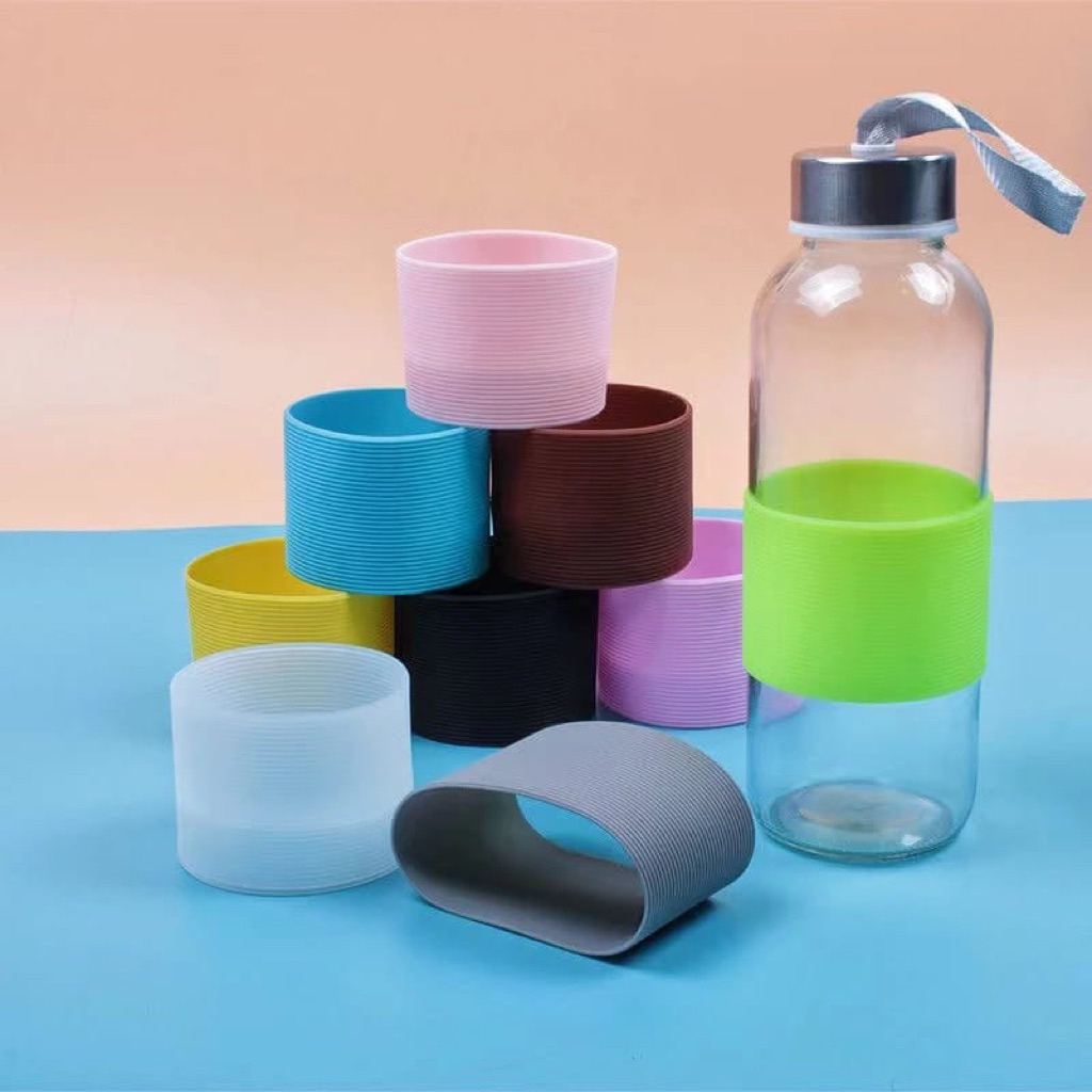 Jual 6,5cm Cover Silicone Khusus ‘ Botol minuman/ Gelas Kaca’Diamter 6 ...