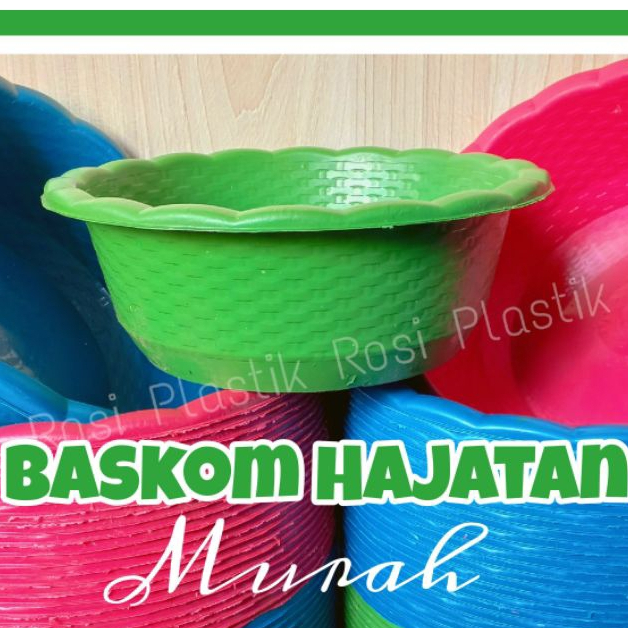 Jual 50 BIJI Baskom Nasi Hajatan Murah isi 50 PCS / Besek Serbaguna ...