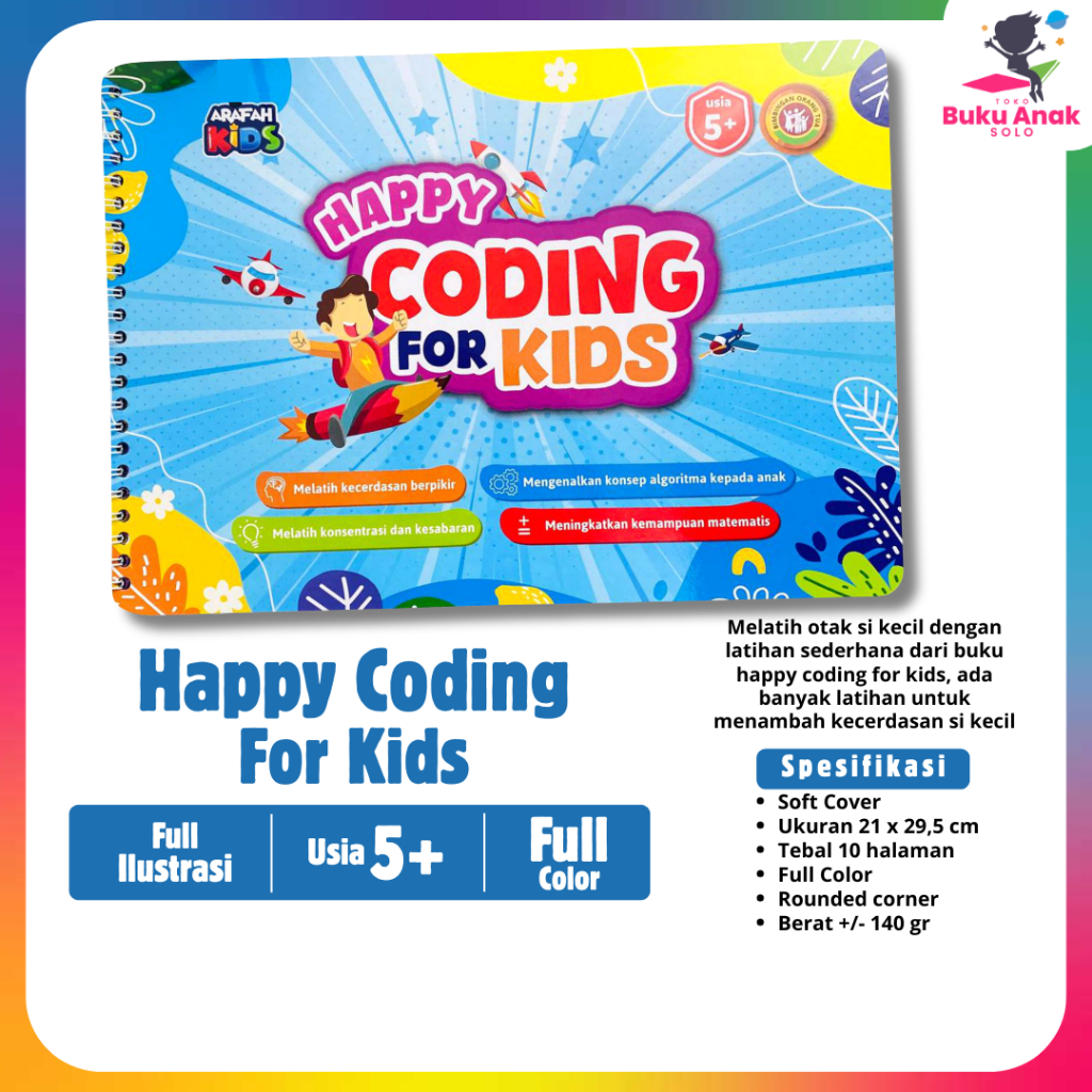 Jual [ahc] Buku Edukasi Asah Otak Anak - Happy Coding For Kids Bonus ...