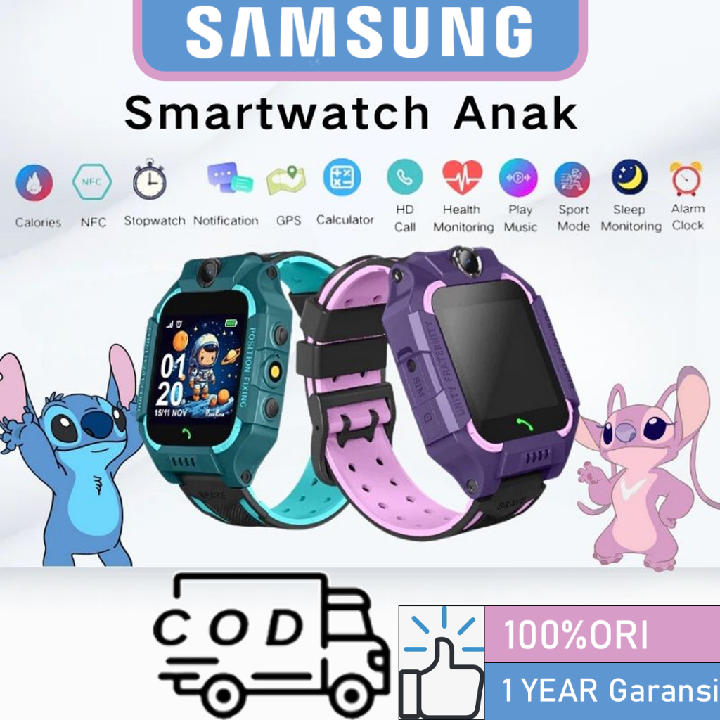 Jual 【 100% Ori-COD】Samsung Smartwatch anak Z6-Q19 1.44 Inci Jam tangan ...