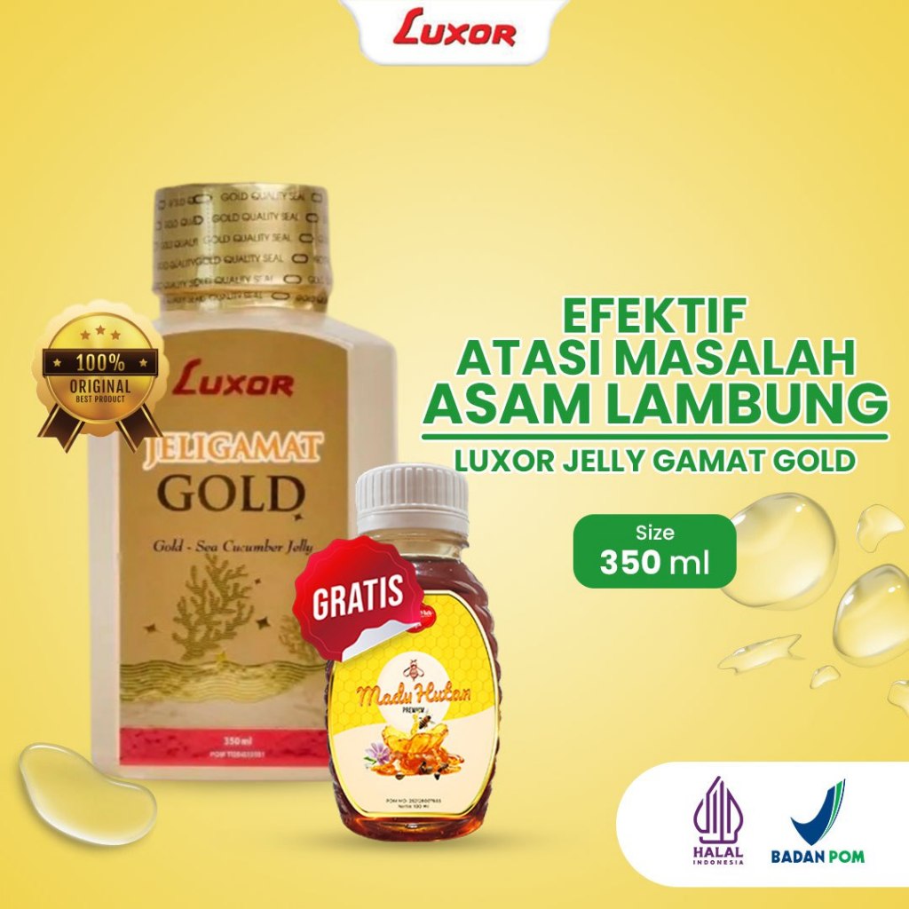 Jual Jelly Gamat Luxor Gold 350ml Suplemen Herbal Asli untuk Kesehatan ...