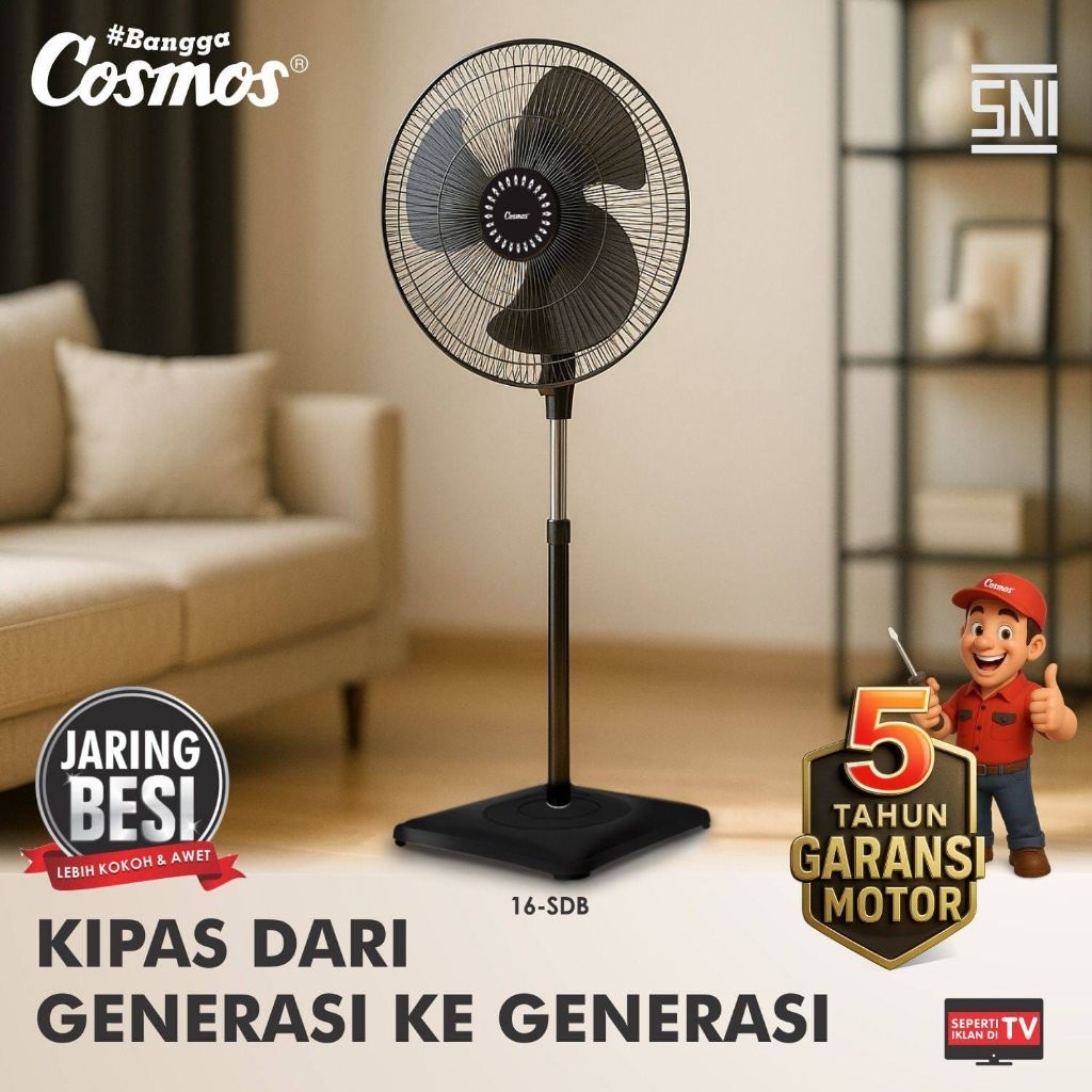 Jual BATAM - COSMOS 16SDB 16 SDB kipas angin berdiri stand fan 16 inch ...