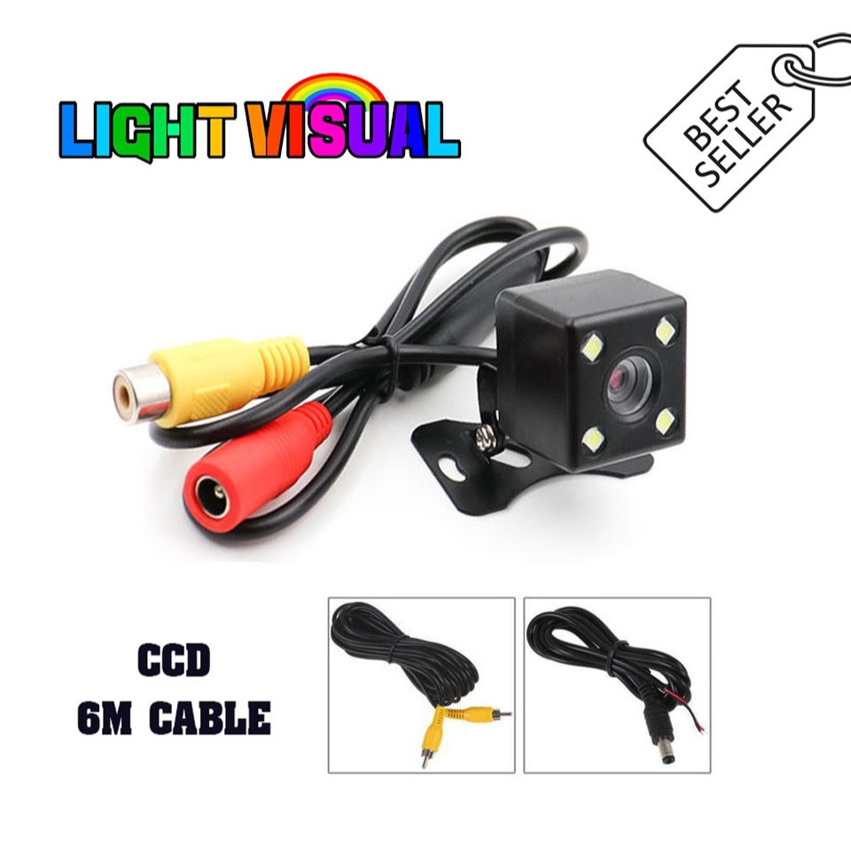Jual Kamera Camera Parkir Rear Mundur Mobil Universal CCD 4 Titik LED ...