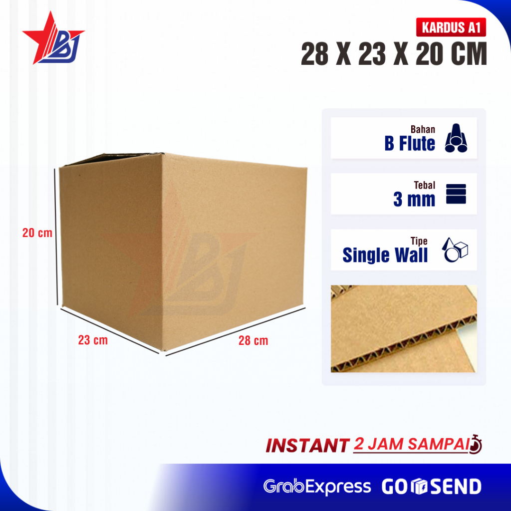 Jual KARDUS/BOX/KARTON/KOTAK/DUS PACKING/KEMASAN/POLOS/MURAH/Uk 28 x 23 ...