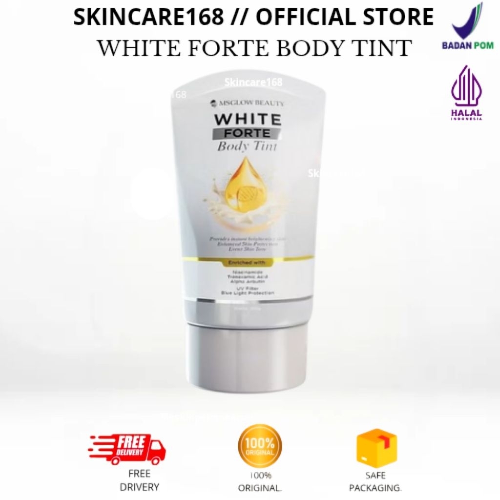 Jual MS GLOW - WHITE FORTE BODY TINT | Shopee Indonesia