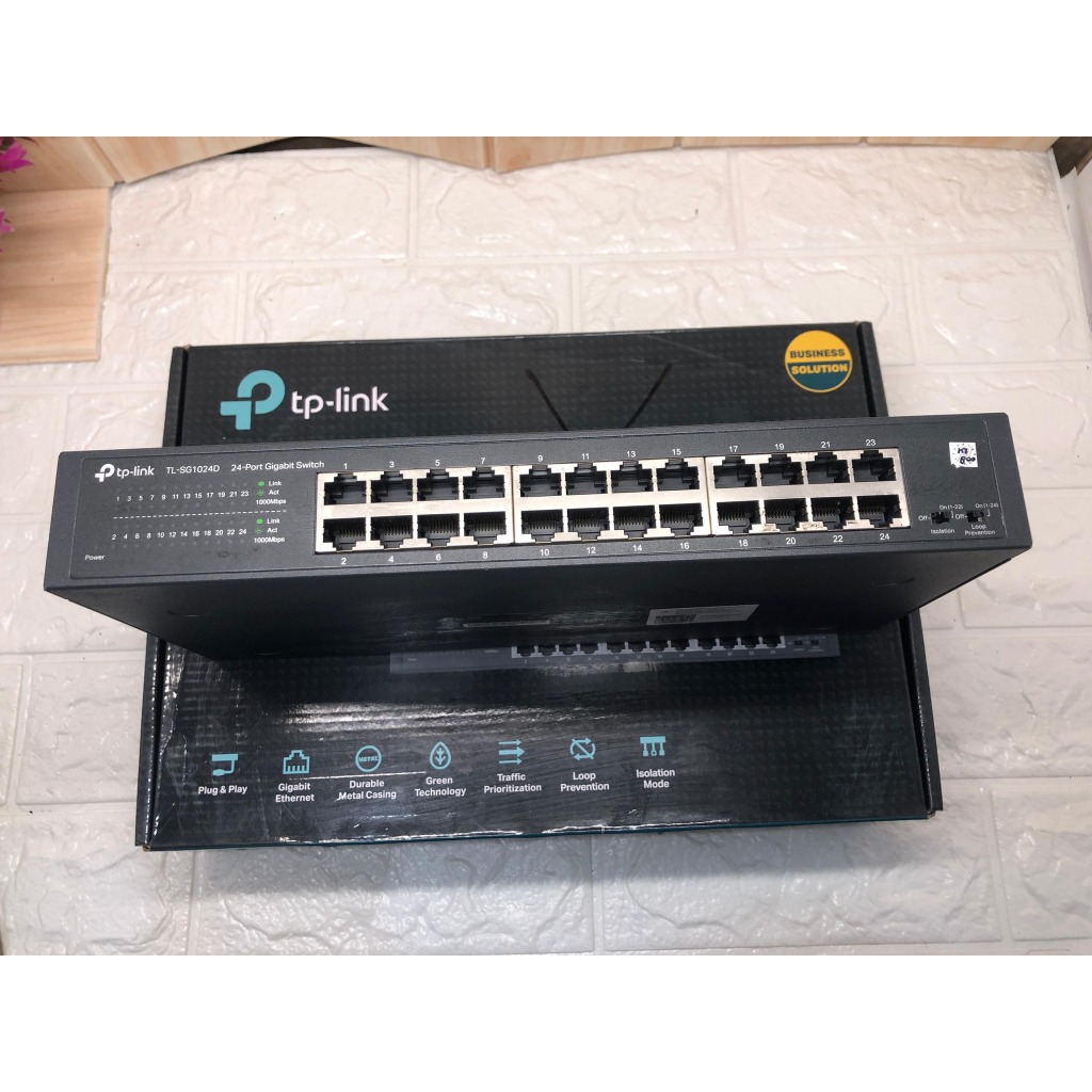 Jual Switch Hub Tp-Link 24 Port Gigabit TL-SG1024D Desktop/Rackmount ...