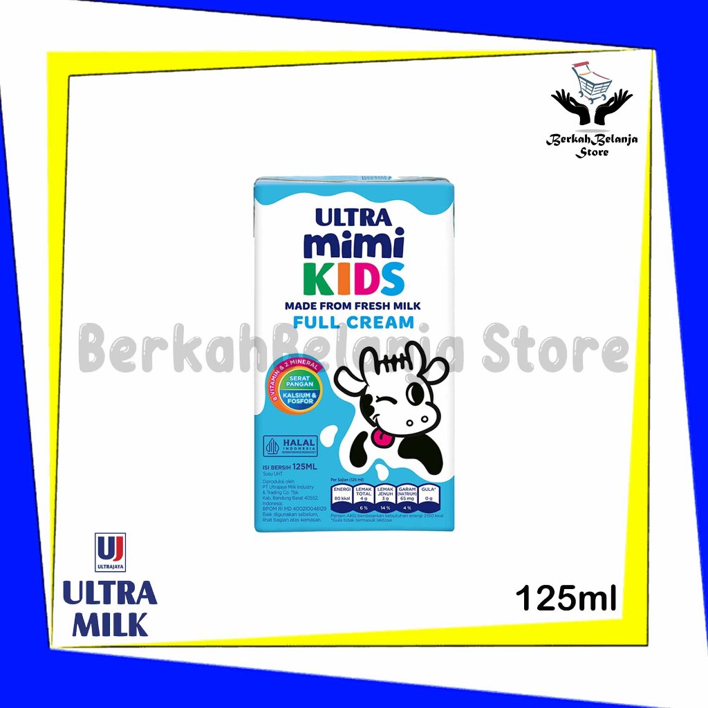 Jual Ultra Mimi Susu UHT 125ml Full Cream 1 Karton (40 Pcs) | Shopee ...