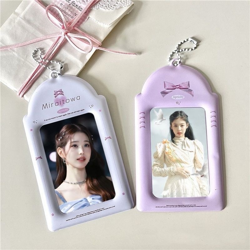 Jual 【READY STOCK】3 inch/2r Kpop Idol INS PVC Bow Card Holder Photocard ...