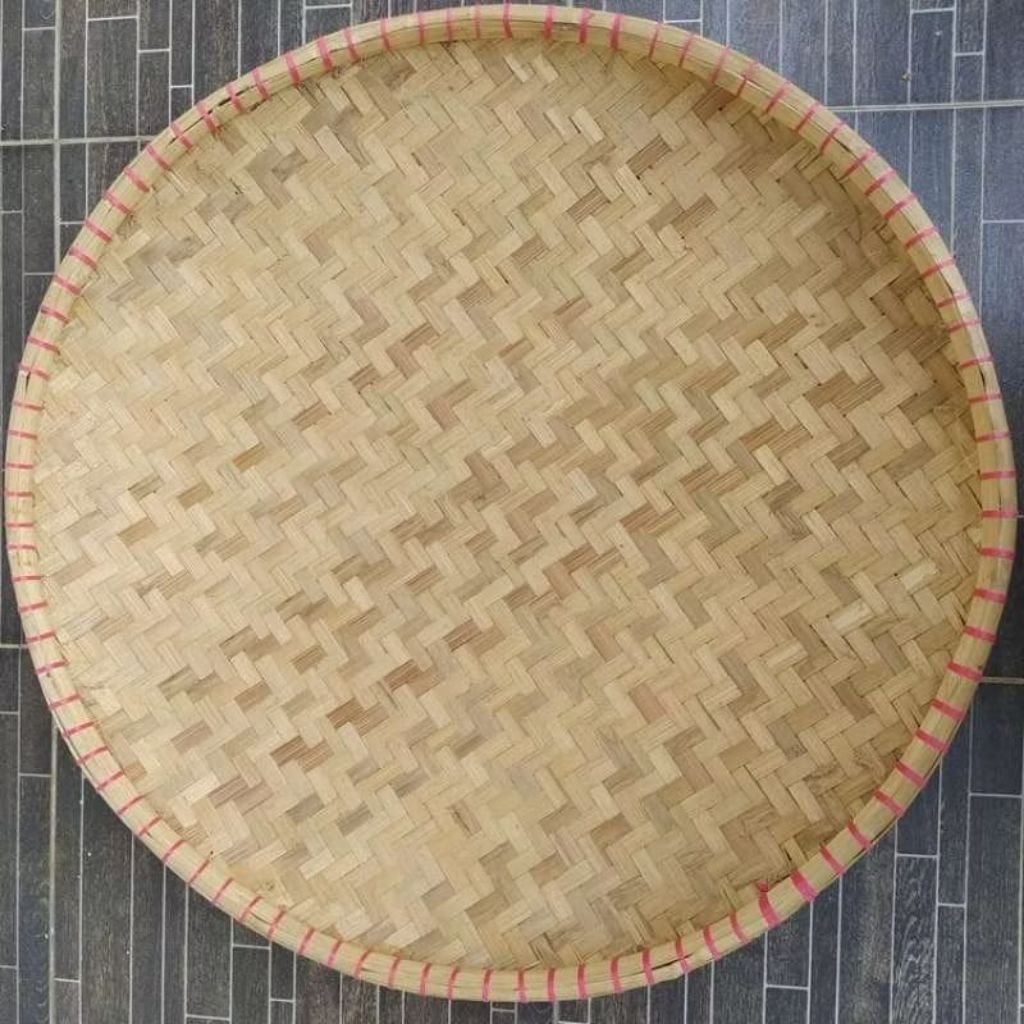 Jual Tampah Bambu Nyiru Bambu Anyaman Ukuran Besar Diameter 55cm Wadah ...