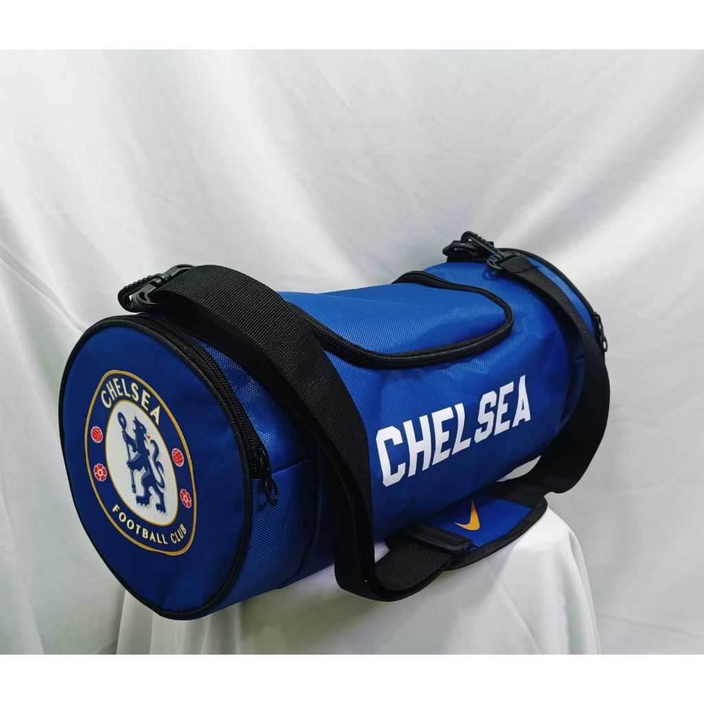 Jual Tas Travel model tabung varian biru chel | Shopee Indonesia
