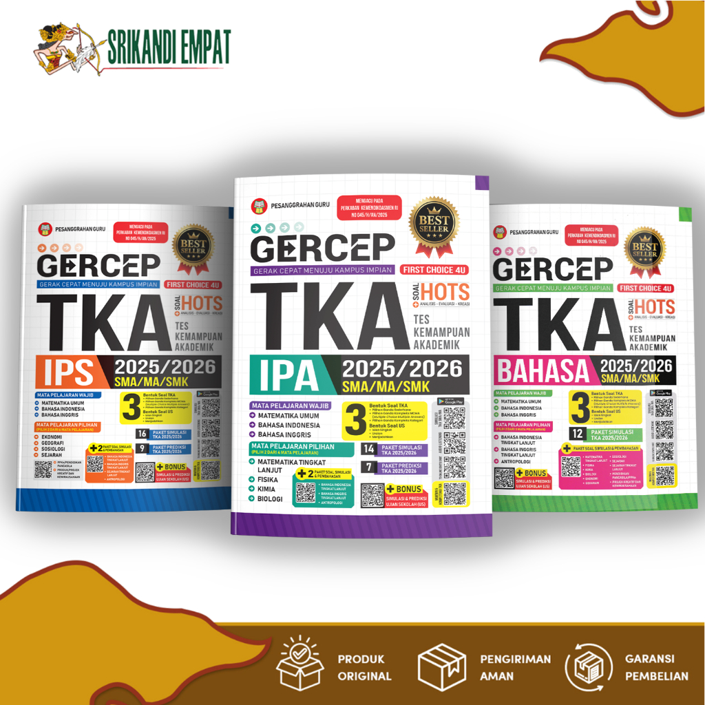 Jual Srikandi Empat - Buku Gercep TKA (Tes Kemampuan Akademik) IPA SMA ...