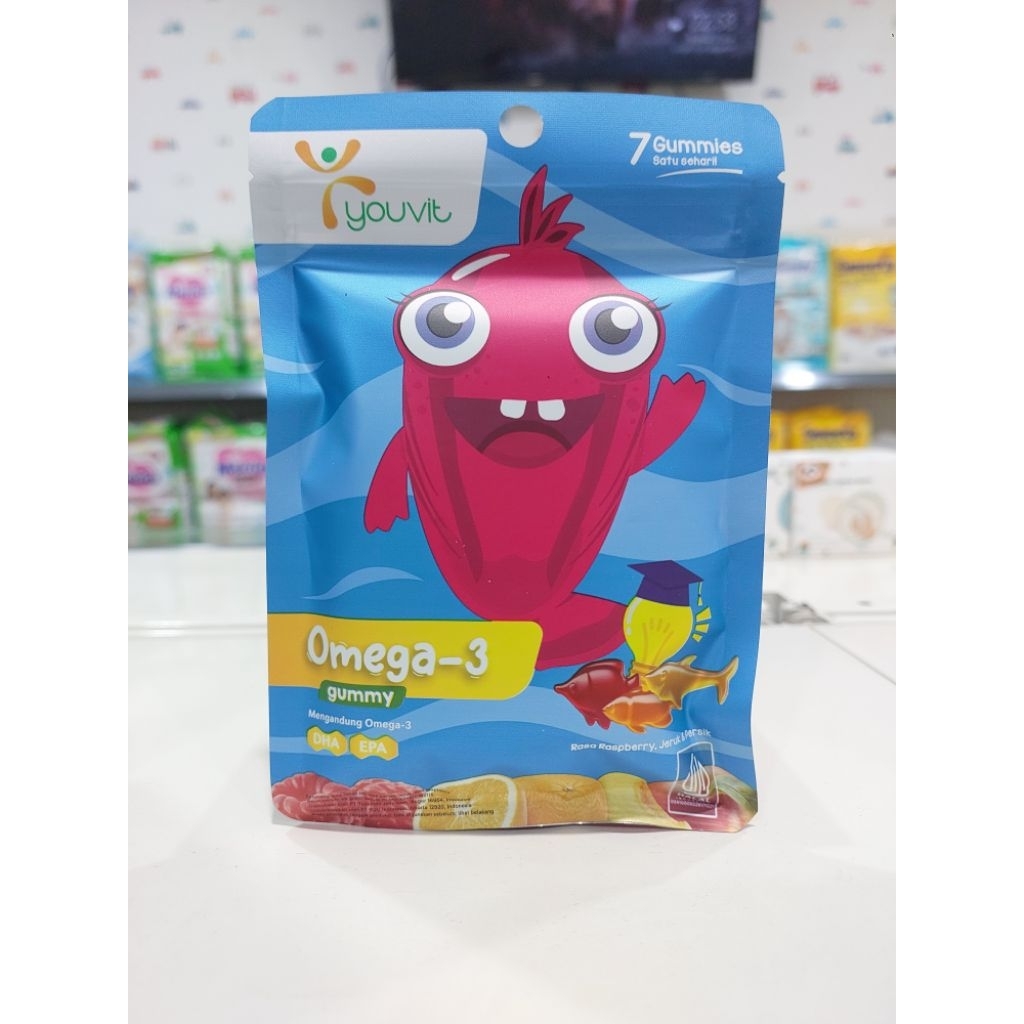 Jual Youvit Omega Vitamin Gummy Anak 7 Hari – Bantu Kecerdasan & Tumbuh ...