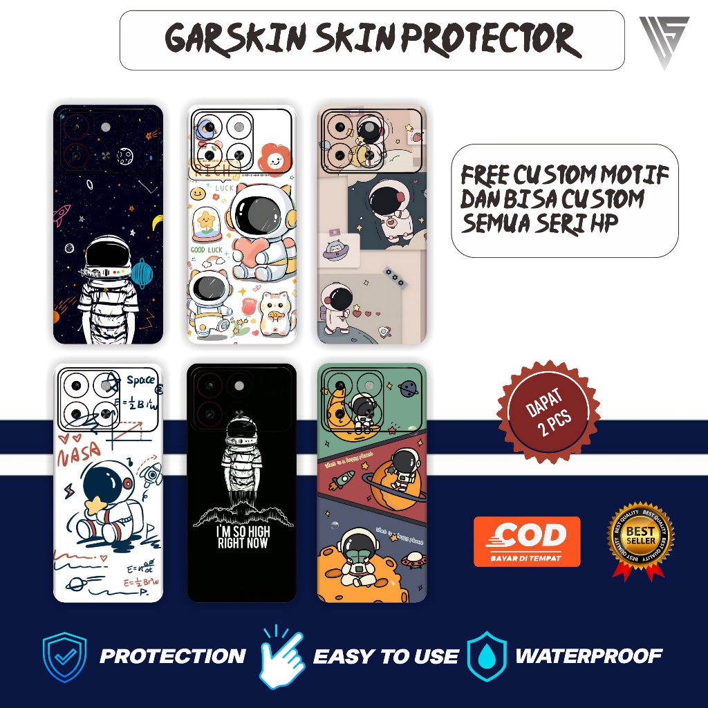 Jual Custom GarSkin Semua Tipe Dan Merek Hp Beli 1 Dapat 2Pcs Bahan ...