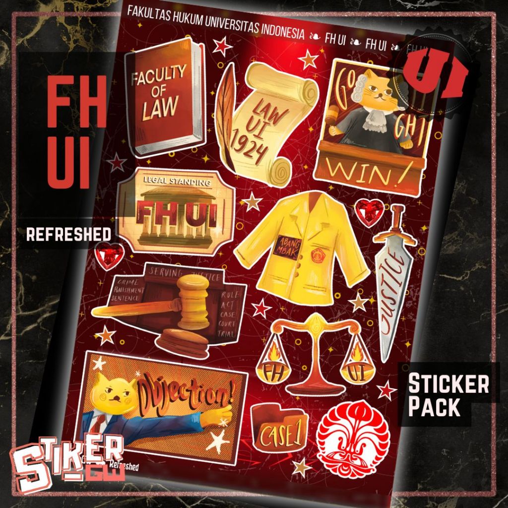Jual [NEW] Sticker Pack FH UI Refreshed - STIKER MAKARA FAKULTAS HUKUM ...