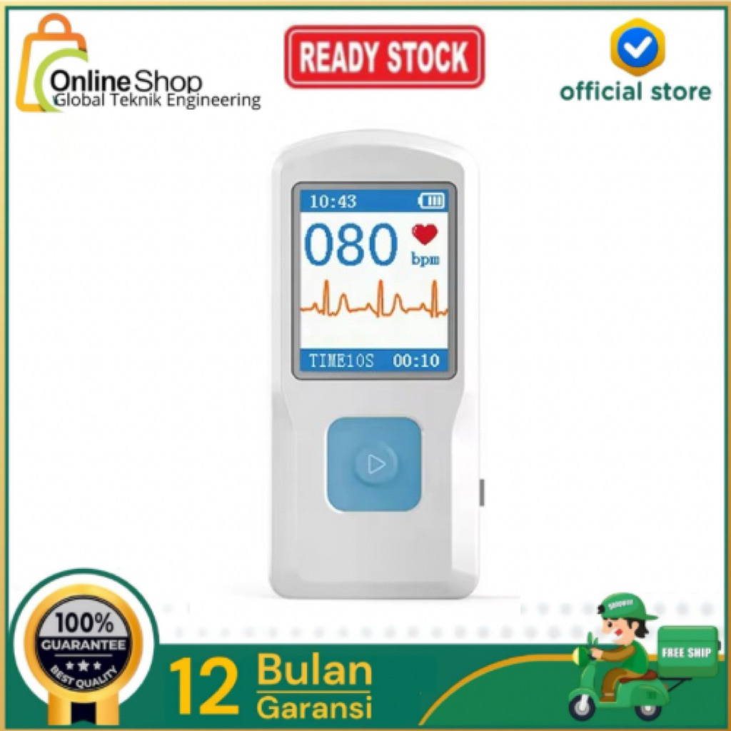 Jual Mesin Deteksi Jetak Jantung Portabel ECG EKG CONTEC PM10 USB ...