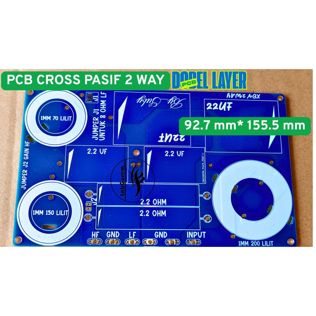 Jual PCB CROSSOVER PASIF 2 WAY DOBEL LAYER | Shopee Indonesia