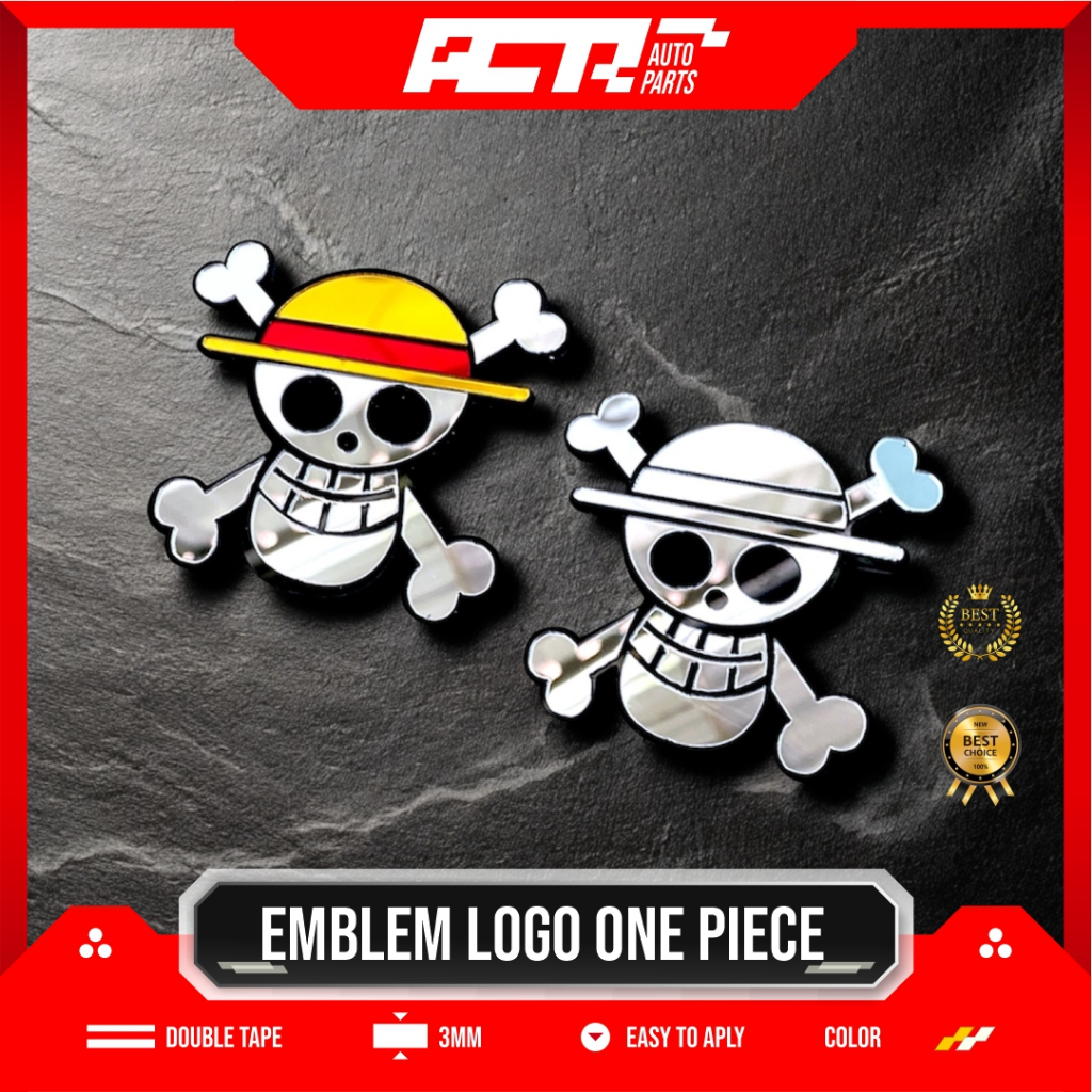 Jual ACR Emblem Motor LOGO ONEPICE Akrilik Timbul Logo Bahan Akrilik 3D ...