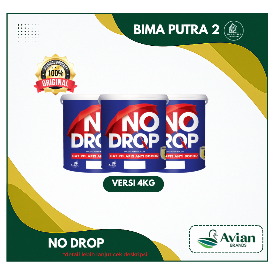 Jual CAT NO DROP WATERPROOFING, CAT PELAPIS ANTI BOCOR | 4 KG | Shopee ...