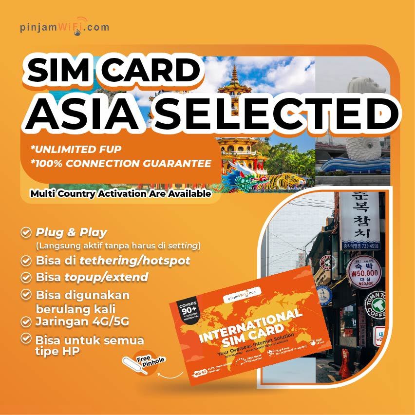 Jual Pinjam Wifi Sim Card Ais Asia 32 countries Internet 6GB selama 8 ...