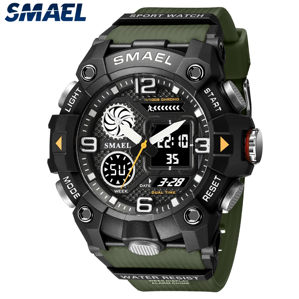 Jual SMAEL 8055 Jam Tangan Elektronik Olahraga untuk Pria, Multifungsi ...