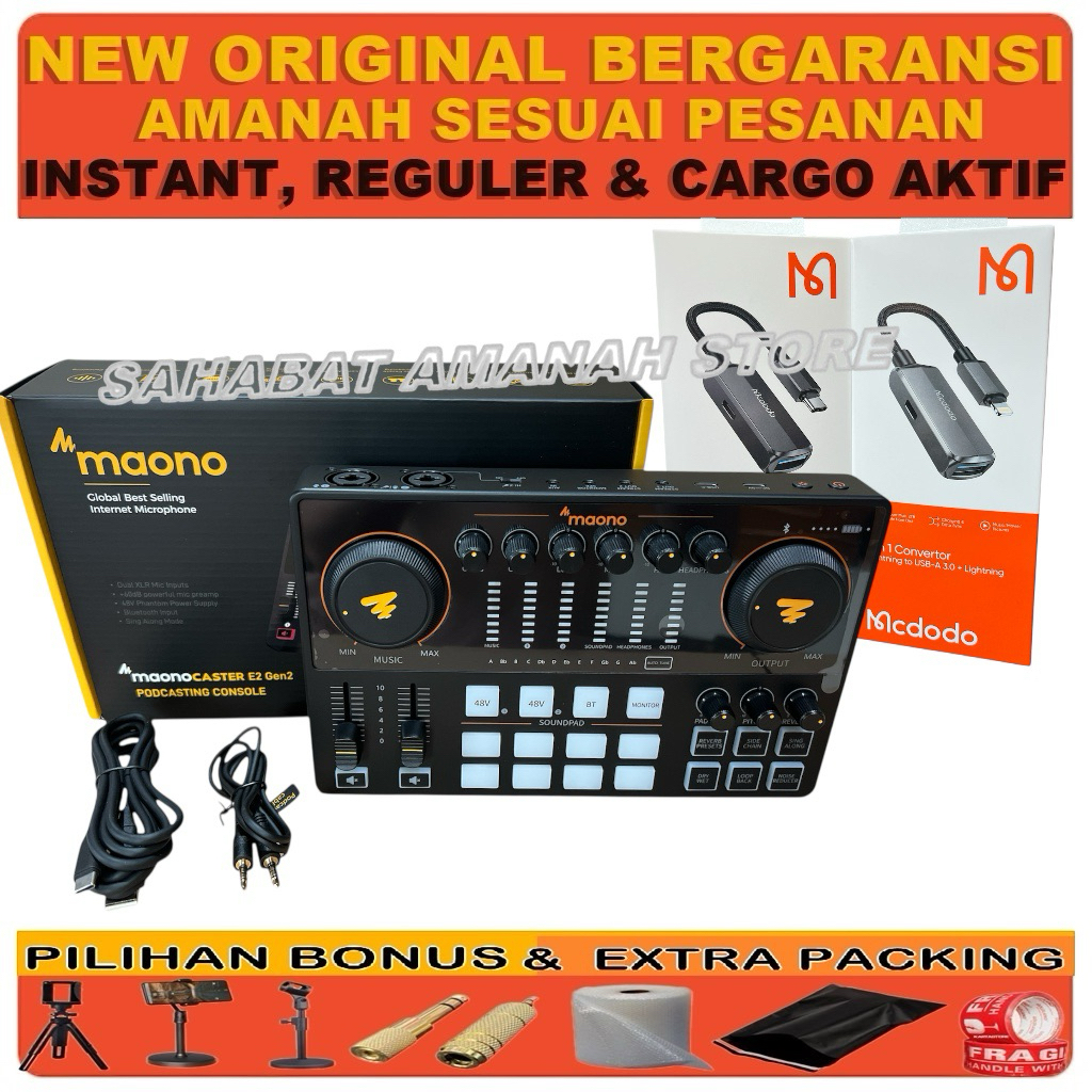 Jual NEW VERSION MAONO AME2 GEN2 BARU ORIGINAL MAONOCASTER E2 AME GEN E 2 SOUNDCARD SOUNDCARD ...