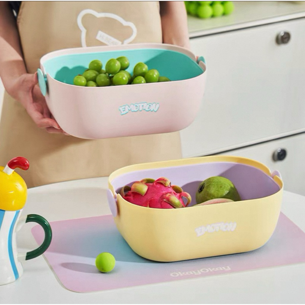 Jual EMO Wadah Peniris Buah Sayur / Vegetable Drain Basket / Tempat ...