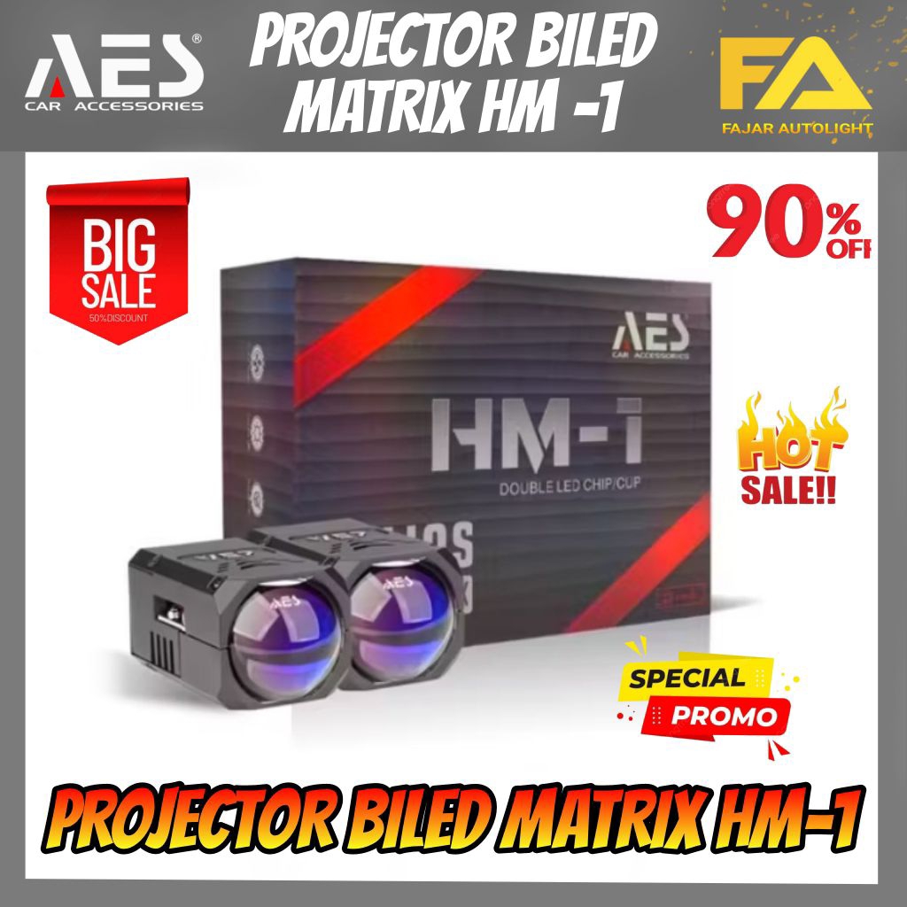 Jual Bilens LED Projector Lens Biled Matrix HM 1 Bi-led Helios Laser 2 ...