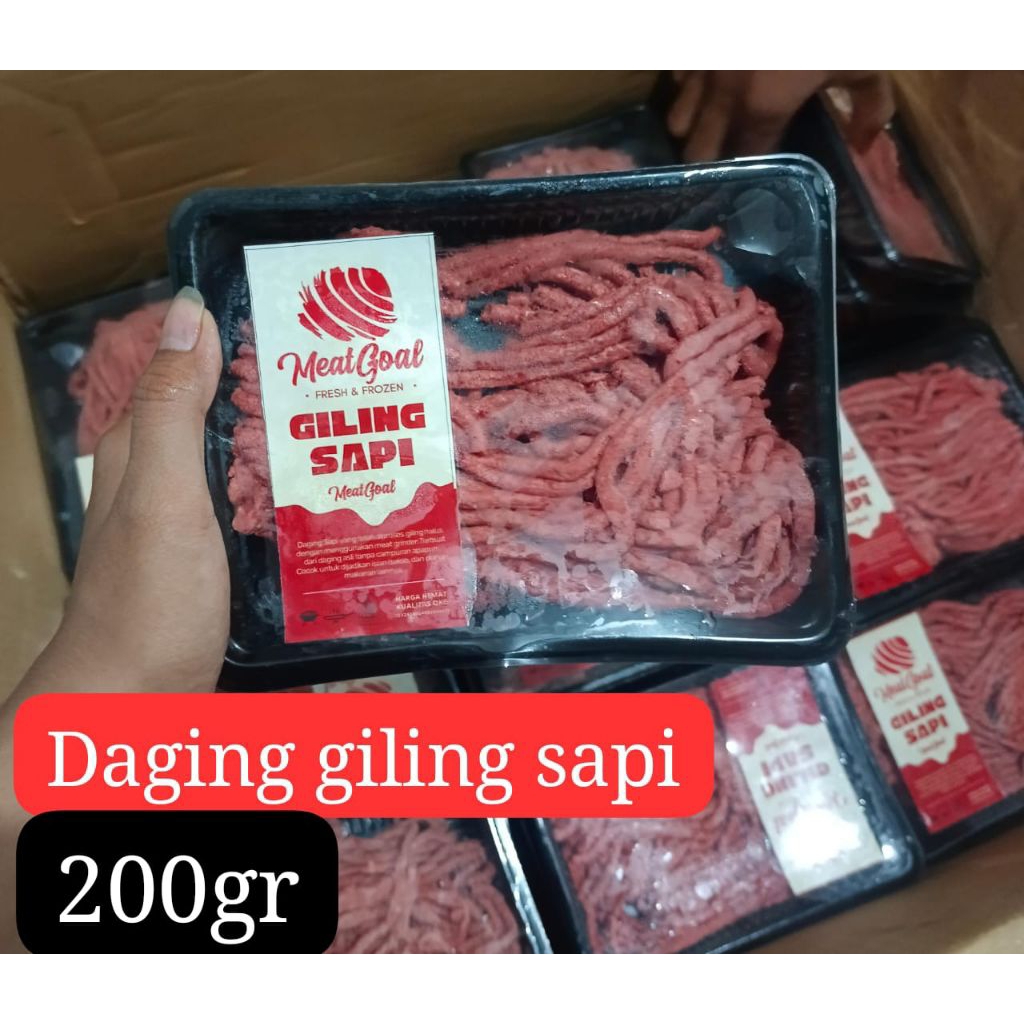 Jual Daging Giling Sapi Minced Beef Premium - 200gr | Shopee Indonesia