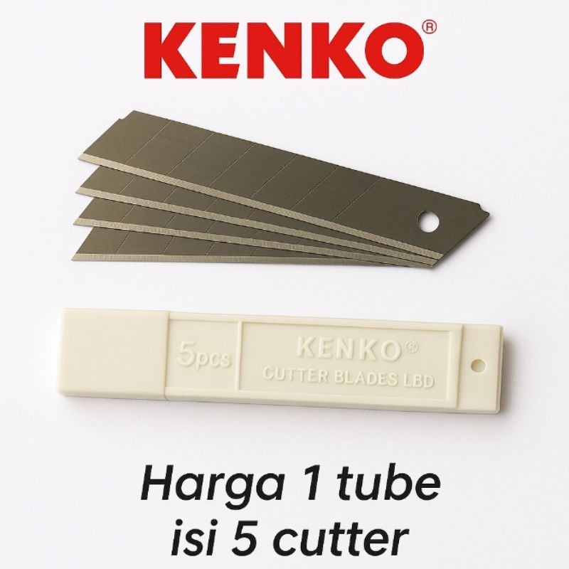 Jual 1 Tube Isi 5 Mata Pisau Cutter Kenko L-150 | Refill Pisau Cutter ...