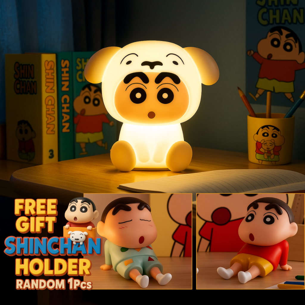 Jual Lampu Tidur LED Crayon Shinchan Silikon Lembut Touch Sensor ...