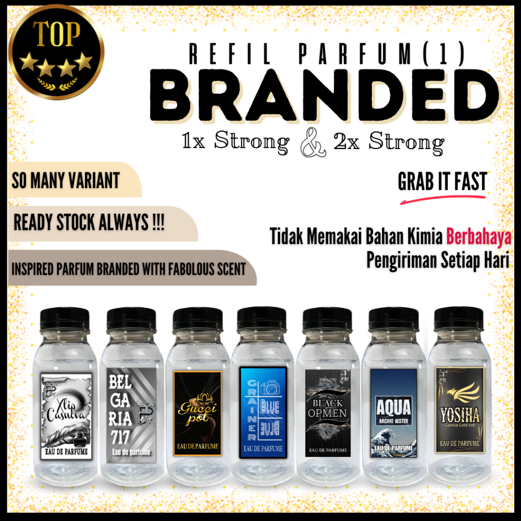 Jual Refill Parfum Branded 100ml Free Botol Roll On Kosong Mahal ...