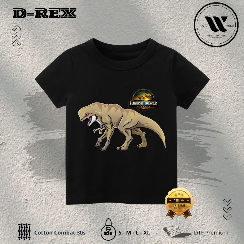 Jual BAJU KAOS ANAK D-REX | BEST QUALITY | UNISEX | DISTORTUS REX ...