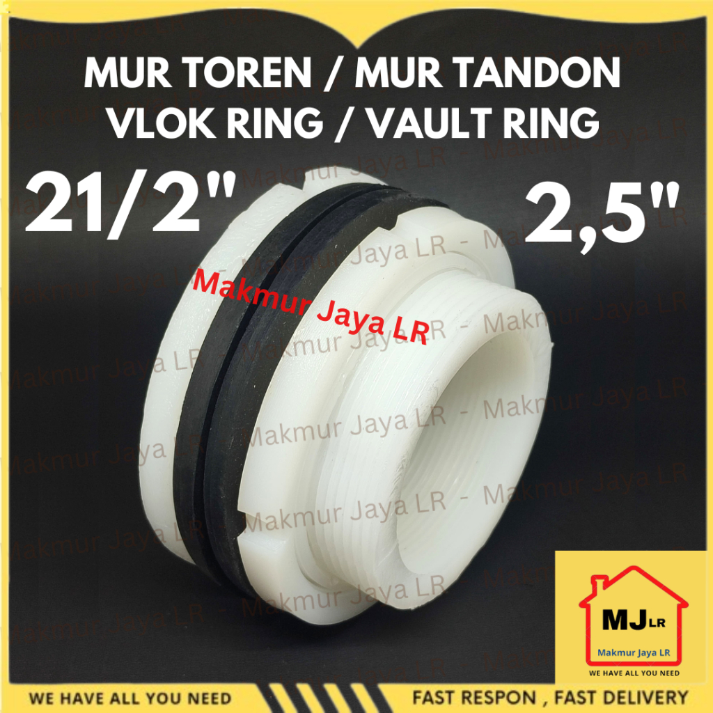 Jual MUR TANDON 2 1/2" x 3" inch Drat Dalam 21/2 x Drat Luar 3" Vault ...