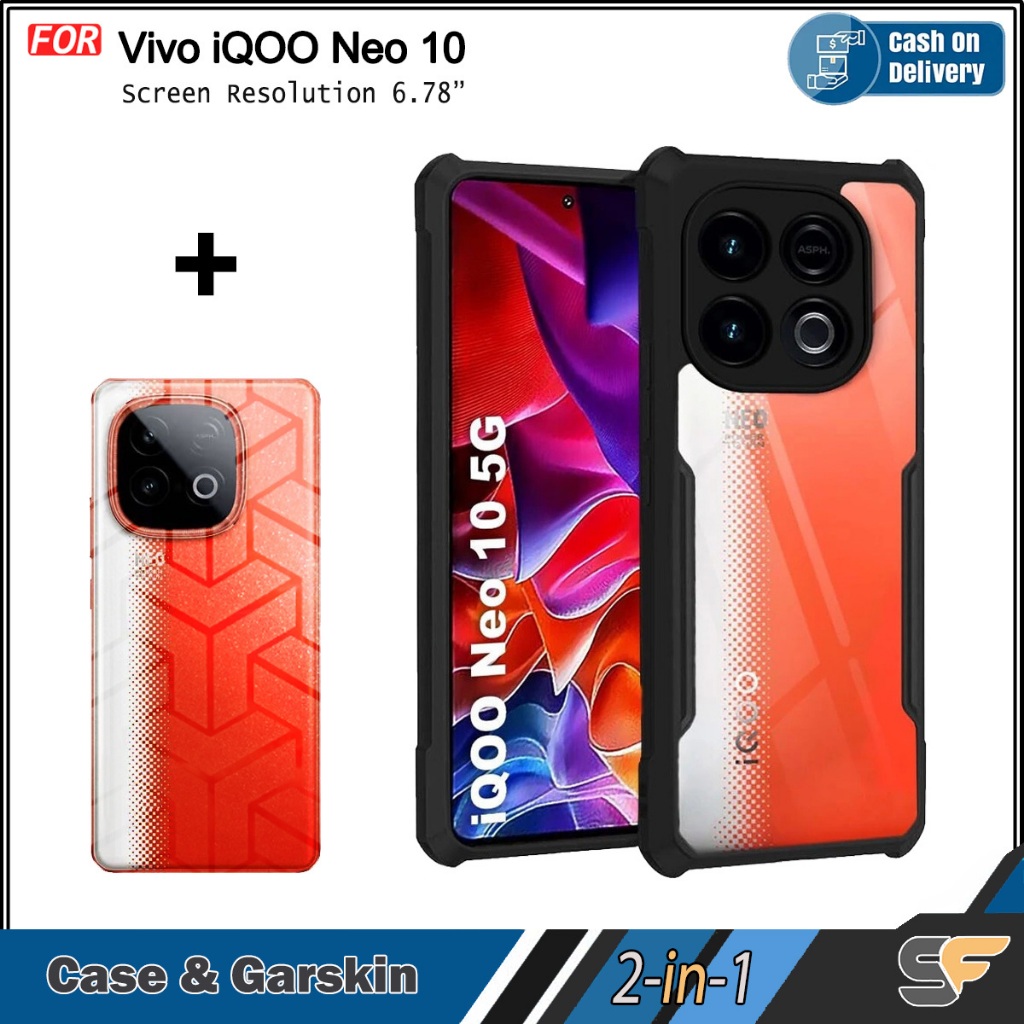 Jual Paket 2in1 Case dan Garskin Anti Jamur Vivo IQOO Neo 10 IQOO Z10 Y04 Y29 4G Y19s Pro iQOO ...