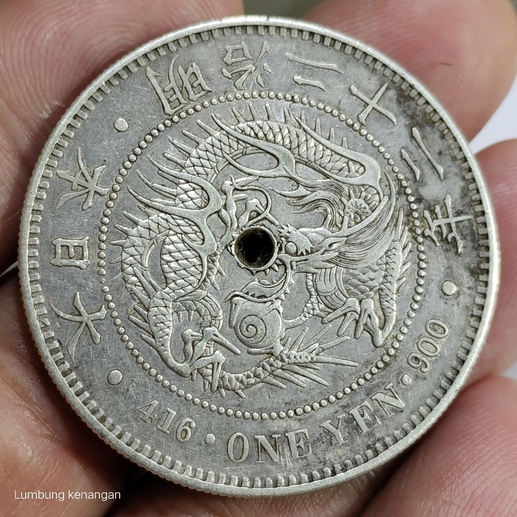 Jual koin silver 1 yen Meiji koin perak Jepang | Shopee Indonesia