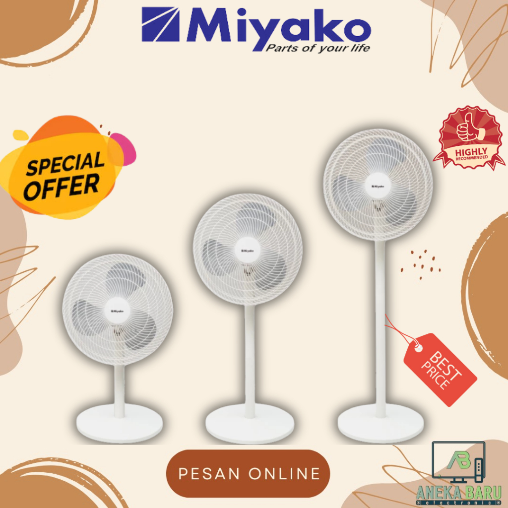Jual [READY STOCK] Miyako Stand Fan 3in1 JARING MUSANG KAS-1698MSW ...
