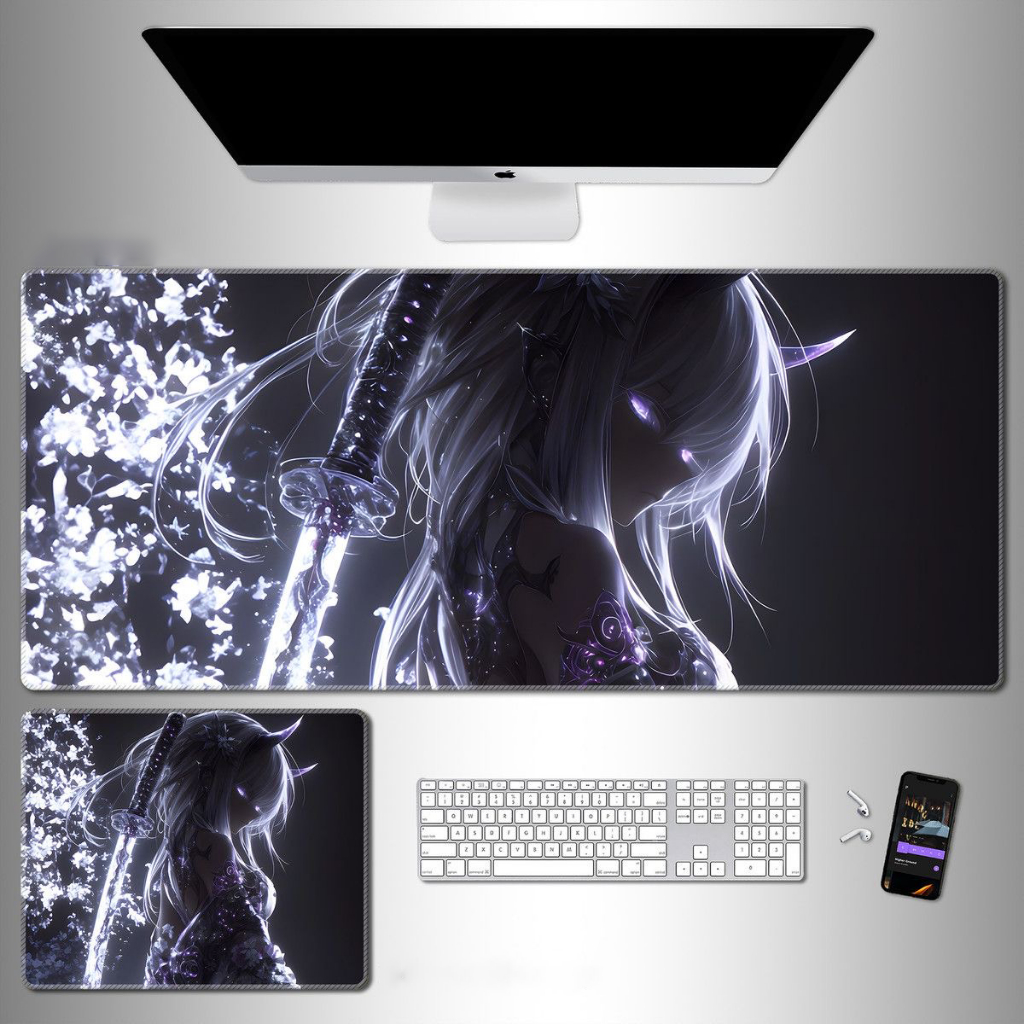 Jual Anime Girl Mouse pad Slip-Resistant DeskMat Custom Besar Lebar ...