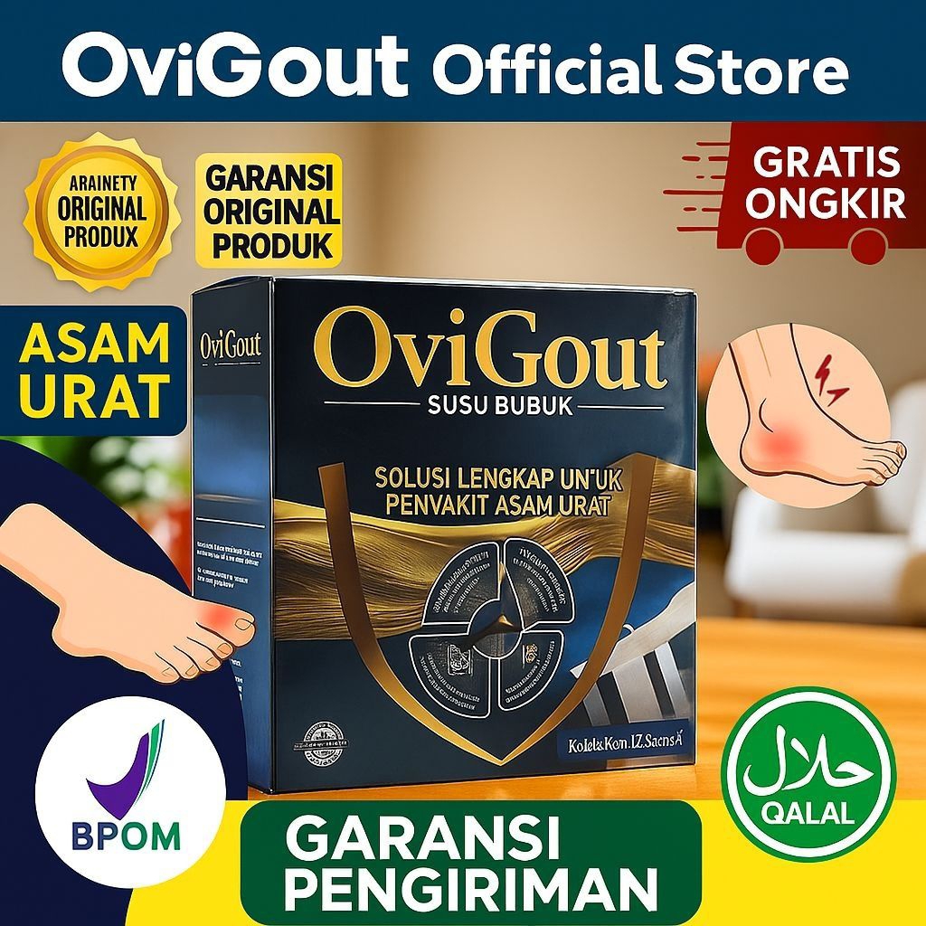 Jual Ovigout Original Susu Herbal Obat Asam Urat Nyeri Sendi Kolesterol ...