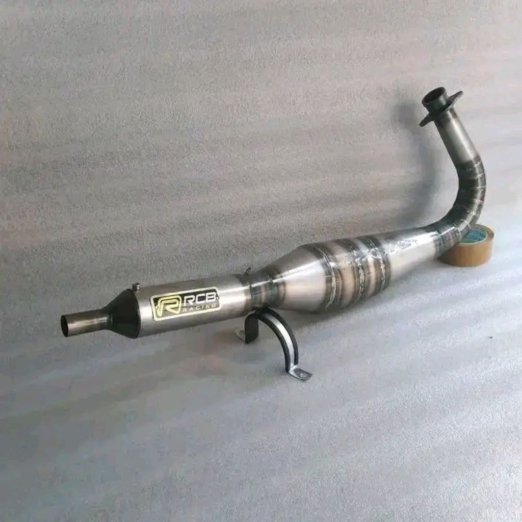 Jual knalpot kolong telo plat karat merek RCB buat motor RX king ...