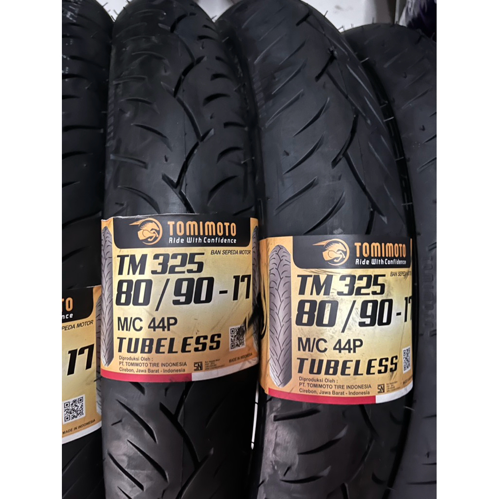 Jual Ban Luar Ring 17 TOMIMOTO 80/90-17 TM 325 (Tubeless) | Shopee ...