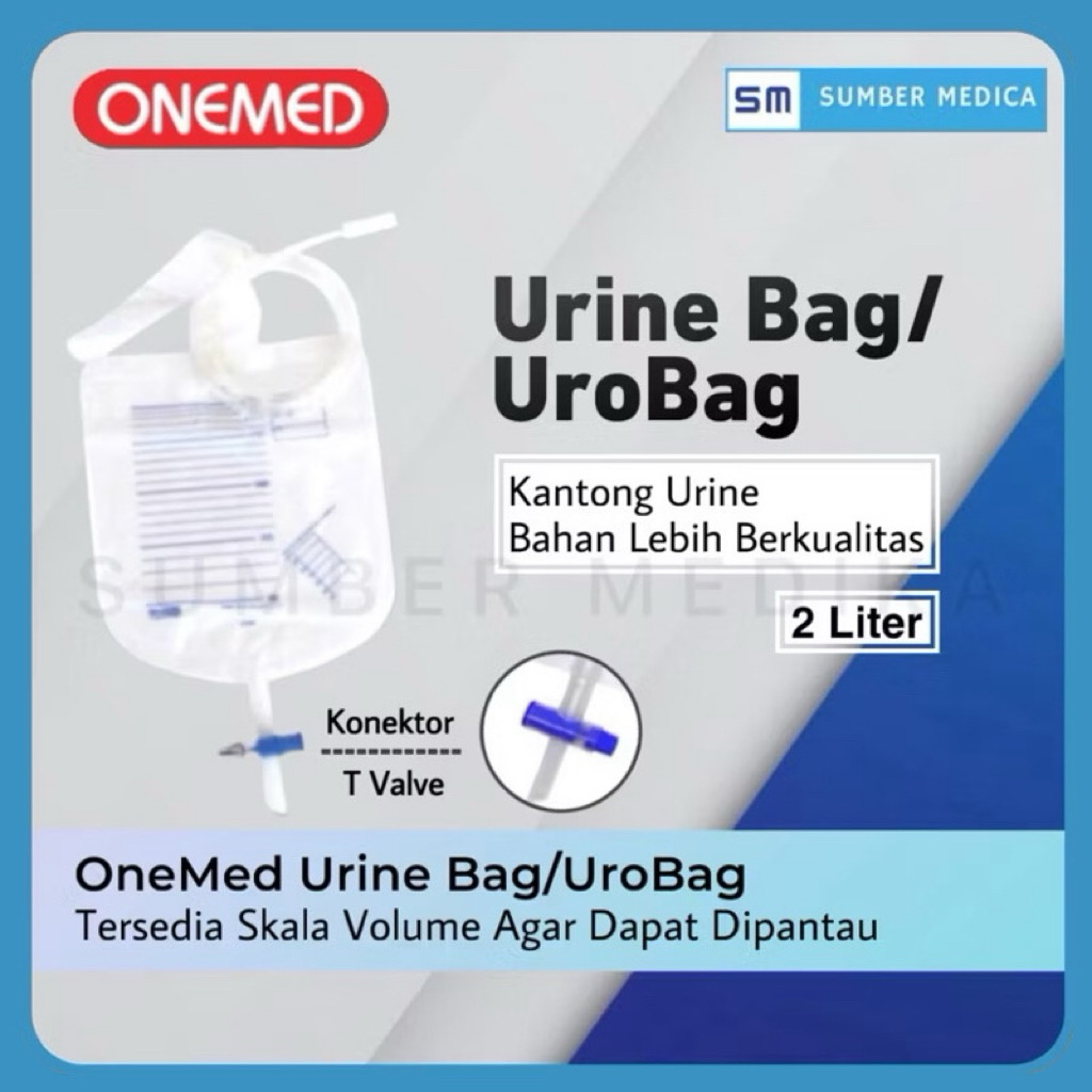 Jual OneMed UroBag 2000 Urine Bag Kantong Urine Kapasitas 2 Liter ...